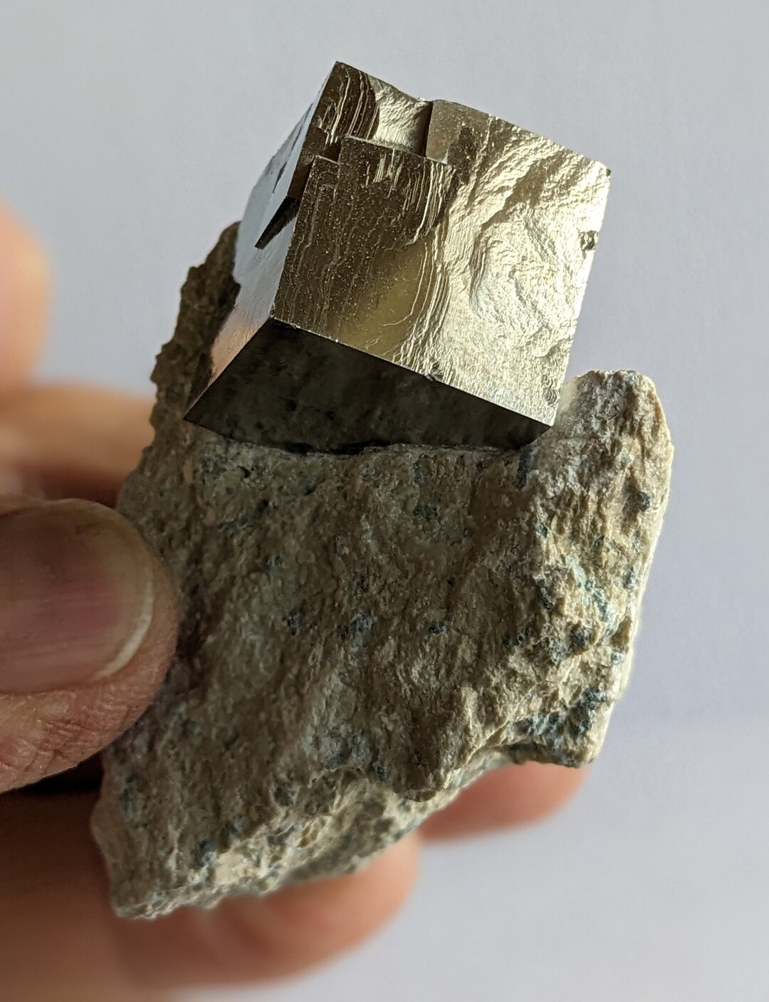 Cubic Pyrite Crystal on Matrix From Spain-metaphysical and Mineral ...