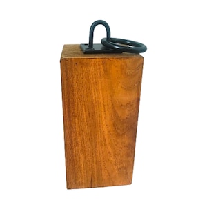 Handmade Solid Oak Door Stop 2kg Rustic Door Block Stopper Heavy ...