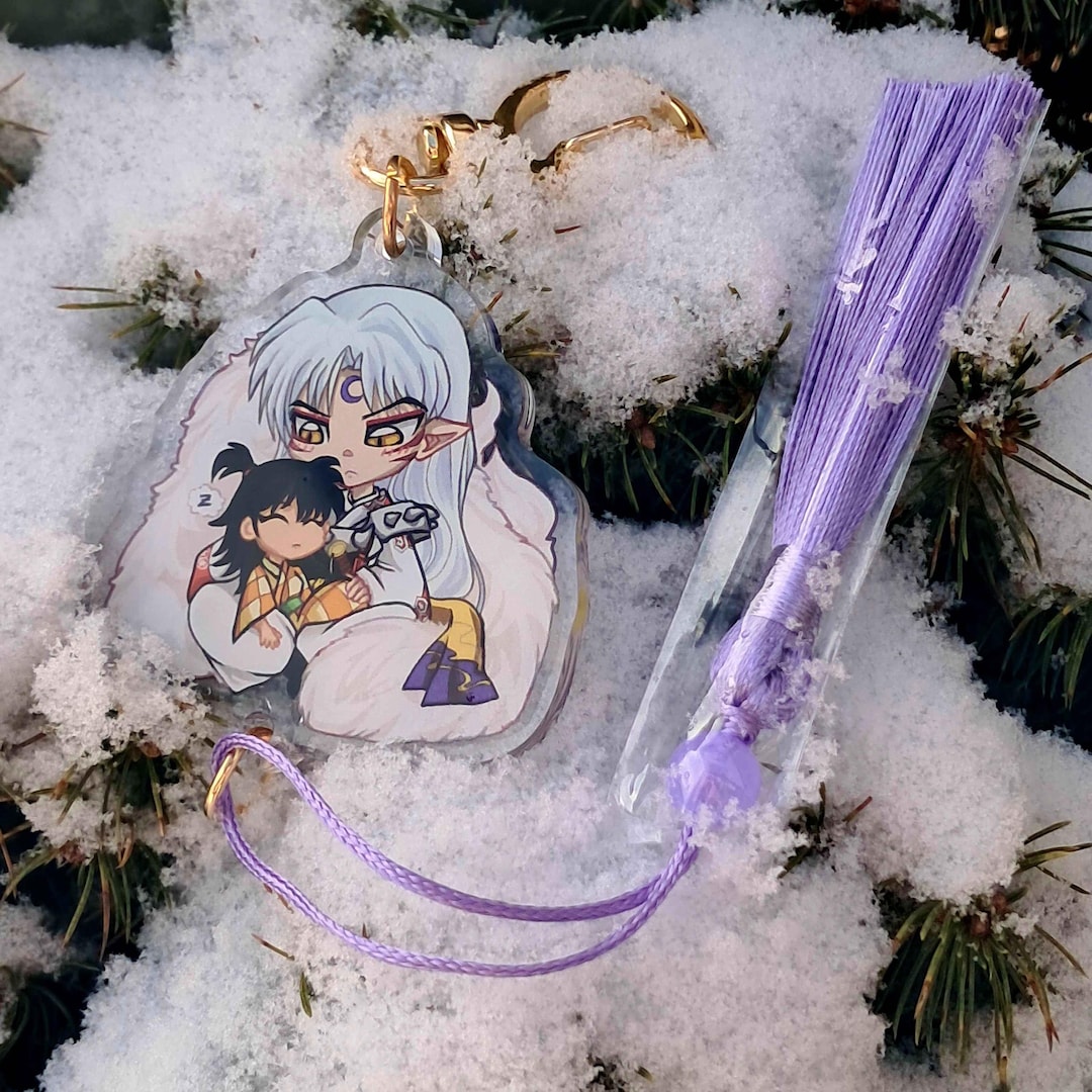 Demon Dog Duo – Acrylic Keychain With Tassel - Etsy