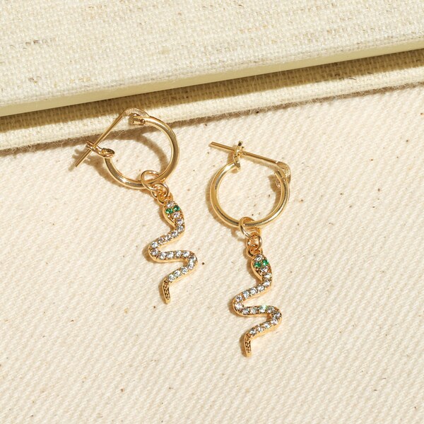 Snake Earrings - Etsy