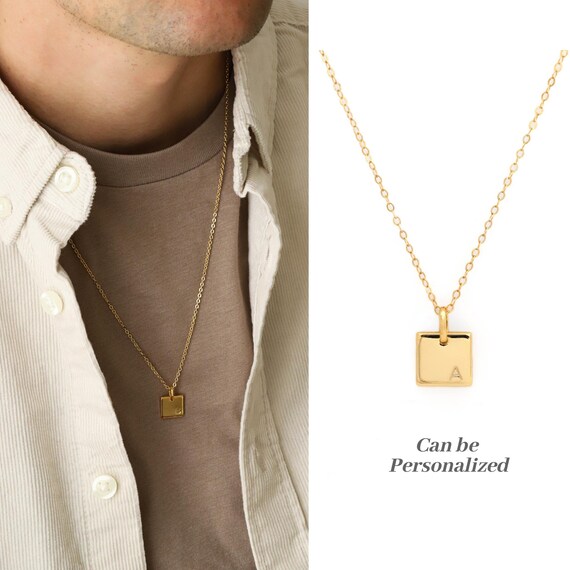 Mens gold engraved pendant store