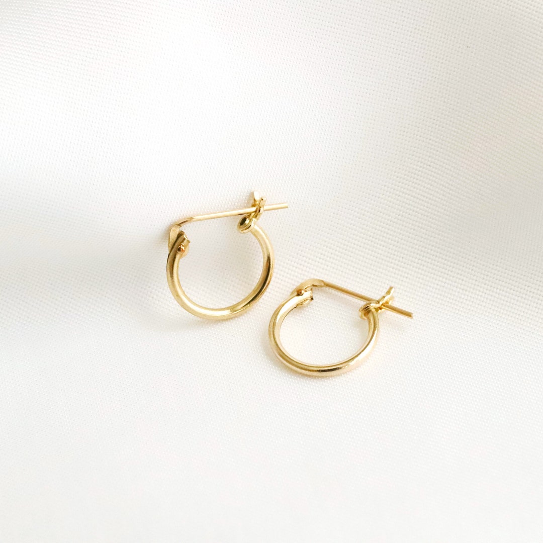 Small Hoop Earrings, Small Gold Hoop Earrings, Tiny Hoop Earrings, Gold ...