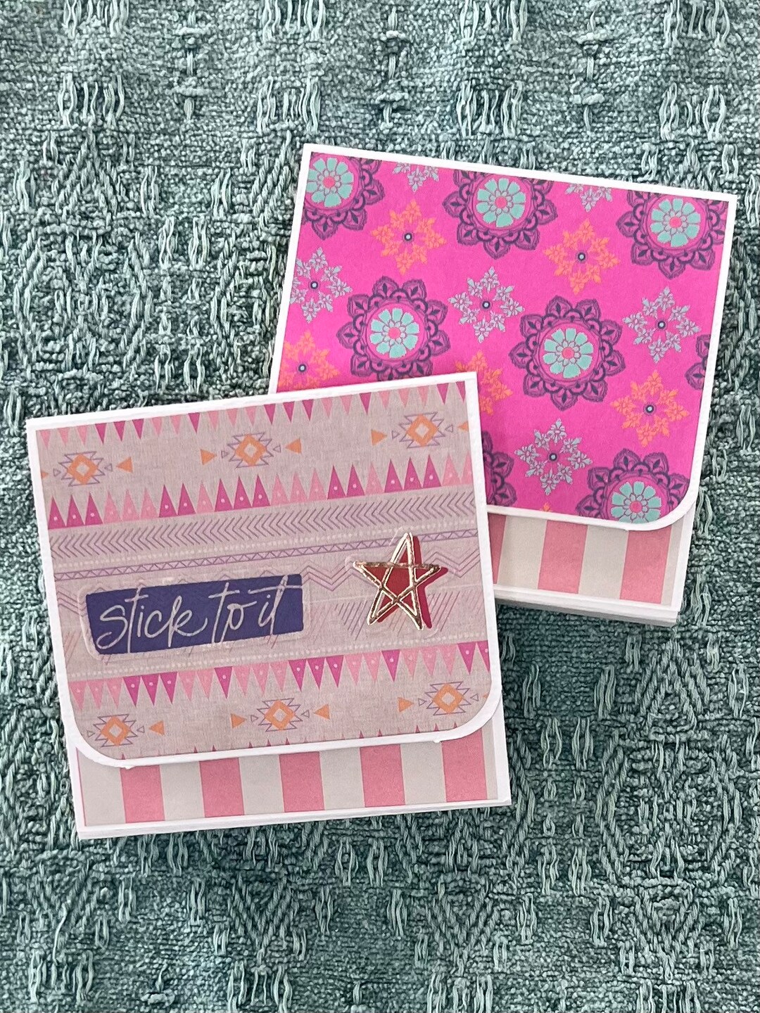 Sticky Note Pads With Hidden Magnetic Closures. SET OF 4 Birthday ...