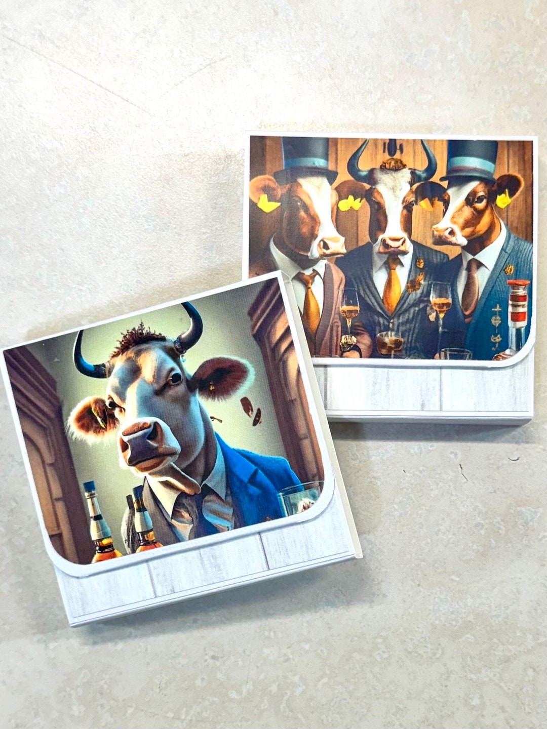 Sticky Note Pads With Hidden Magnetic Closures. SET OF 4 | Birthday ...