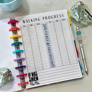 Walking Progress Template Digital Download, Printable PDF Happy Planner ...