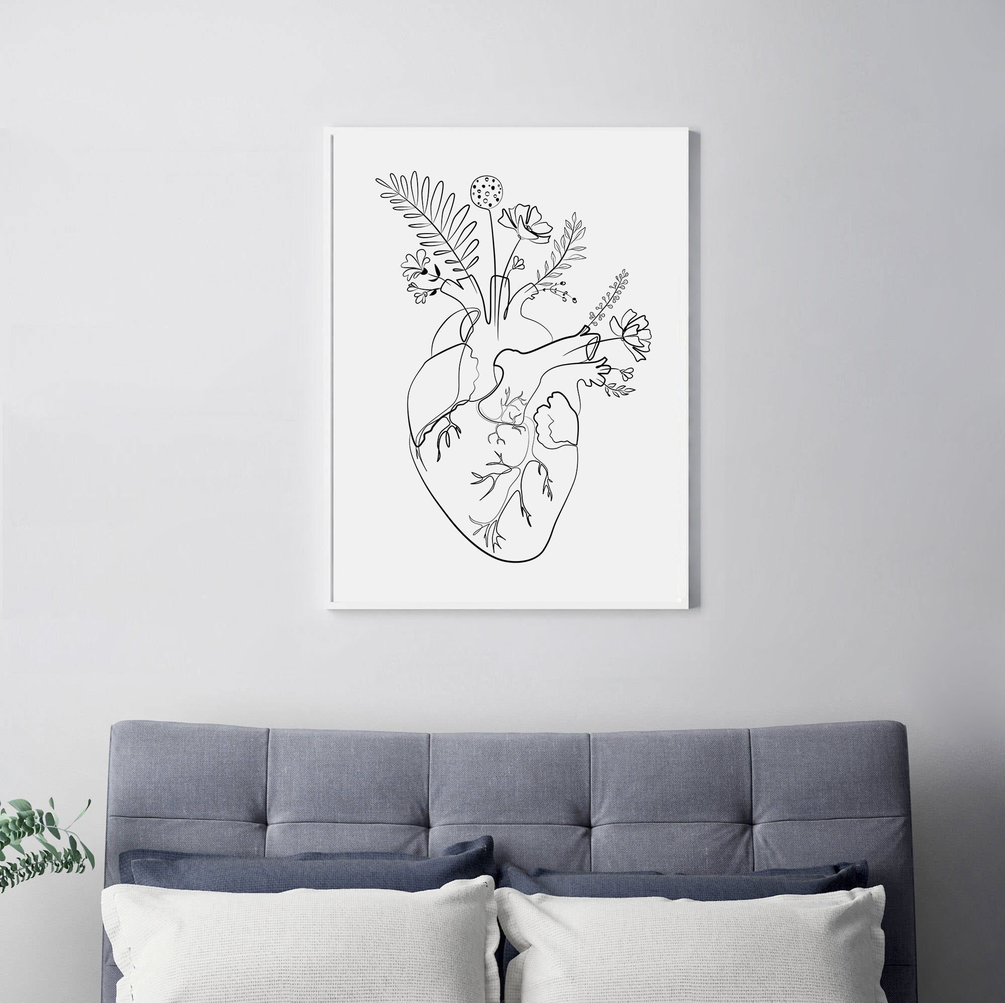 Anatomical Heart, Human Heart, Cardiologist Gift, Medical Poster ...