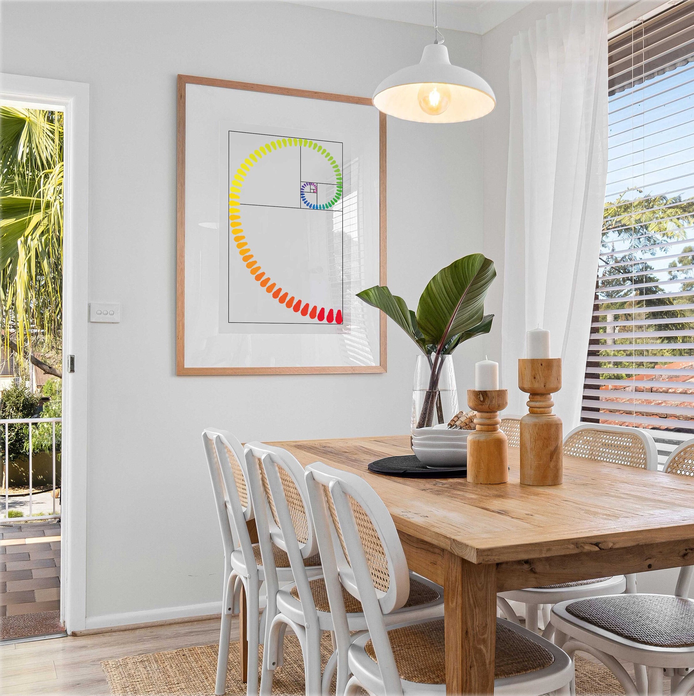 Golden Ratio Art, Fibonacci Wall Art, Sacred Geometry Art, Modern ...