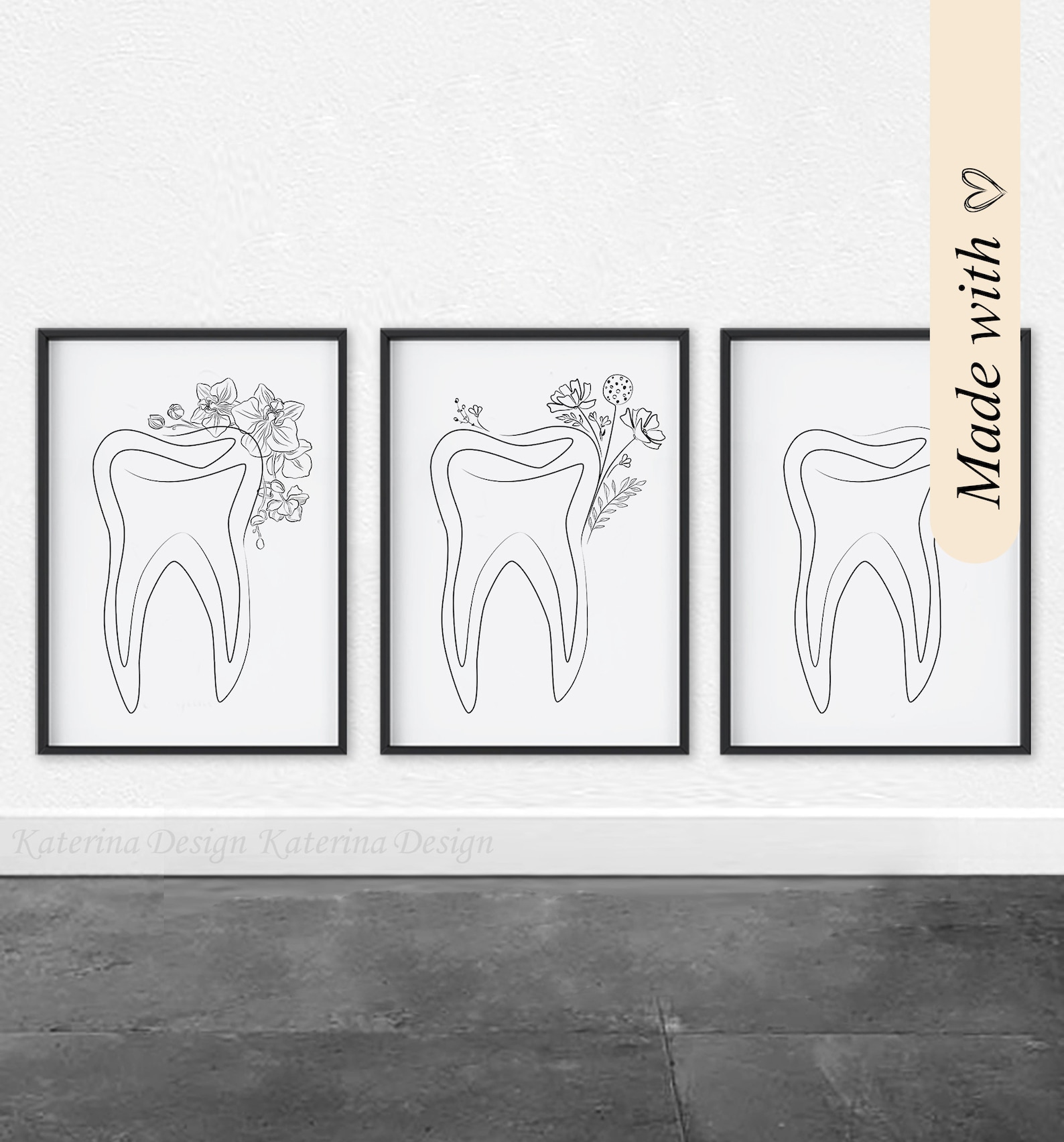 Tooth Art, Dentist Wall Art, Teeth Art Print, Dental Art, Stomatology ...