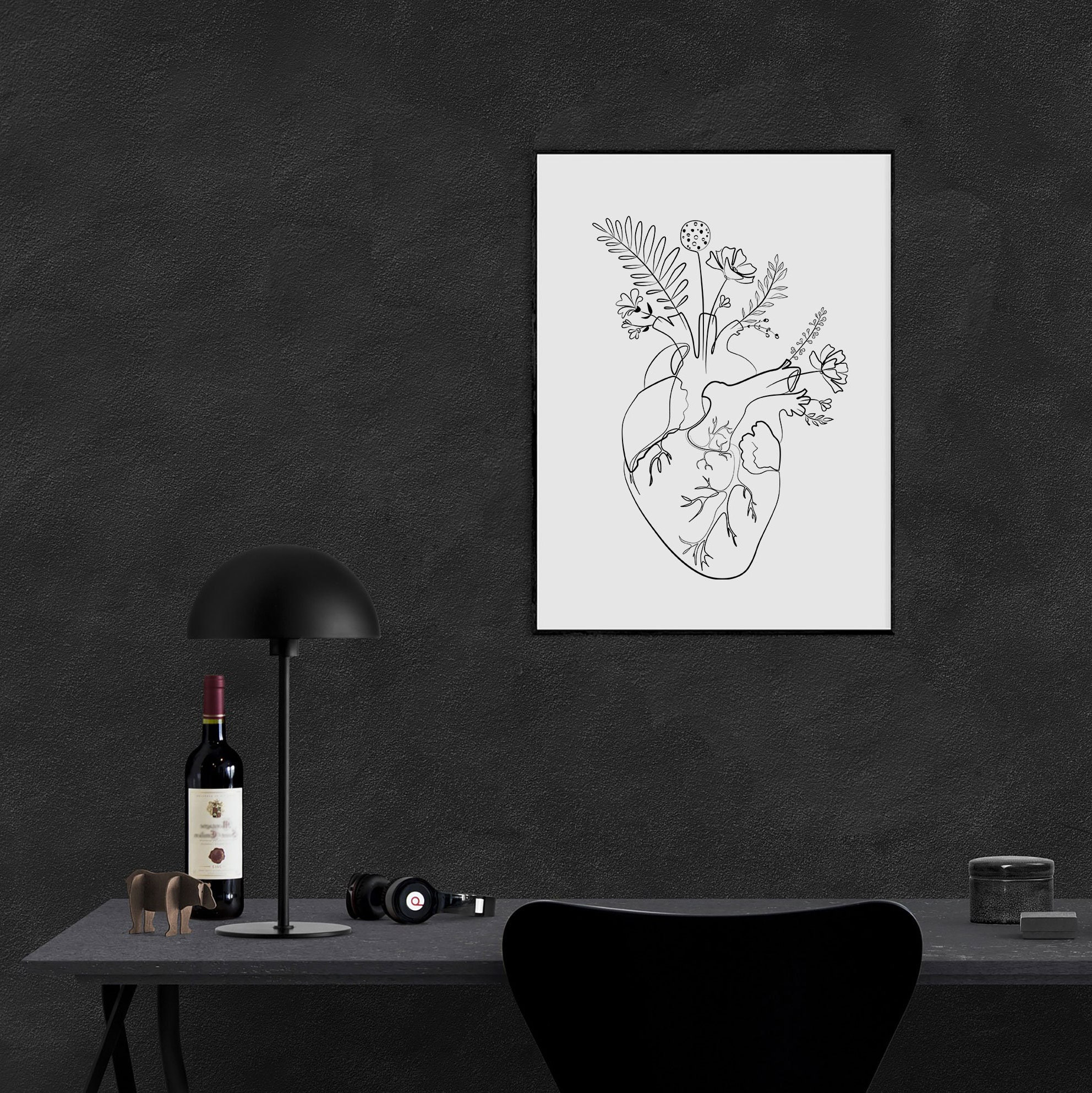 Anatomical Heart, Human Heart, Cardiologist Gift, Medical Poster ...