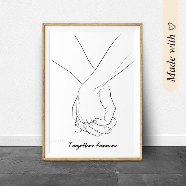 Romantic Couple Line Drawing - Etsy