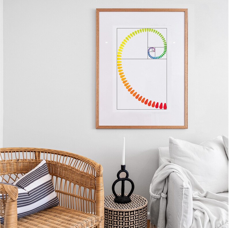 Golden Ratio Art Fibonacci Wall Art Sacred Geometry Art - Etsy
