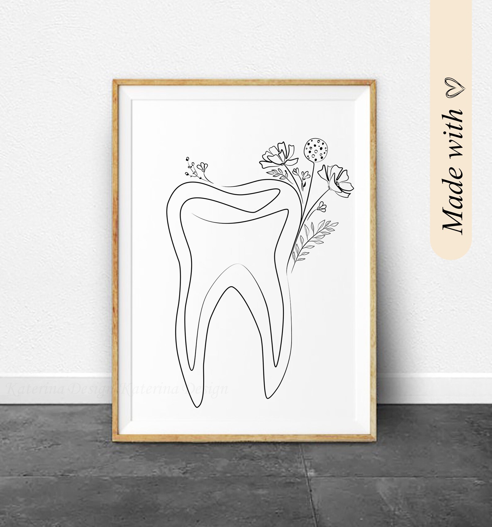 Tooth Art, Dentist Wall Art, Teeth Art Print, Dental Art, Stomatology ...