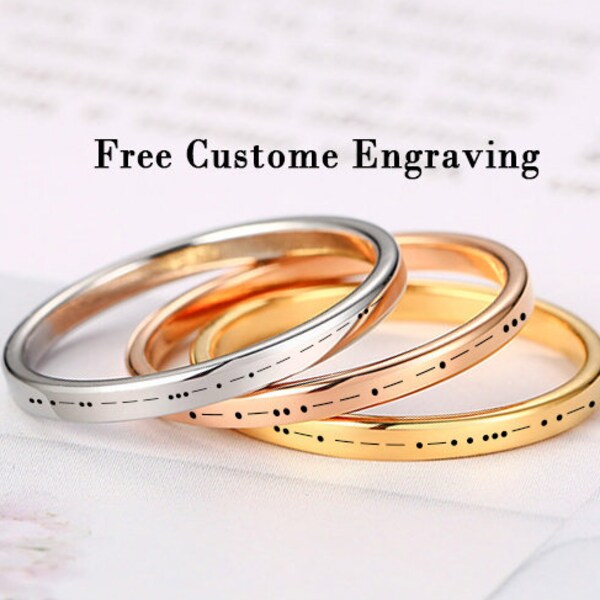 Morse Code Ring - Etsy