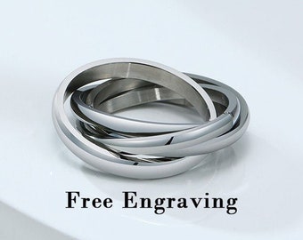 4 Interlocking Rings - Etsy
