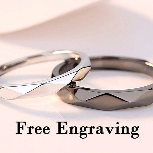 4mm 925 Sterling Silver Promise Rings for Couples - Etsy
