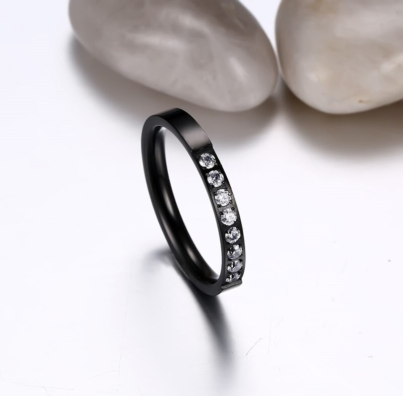 Black Promise Rings for Couples Promise Ring Couples Rings - Etsy