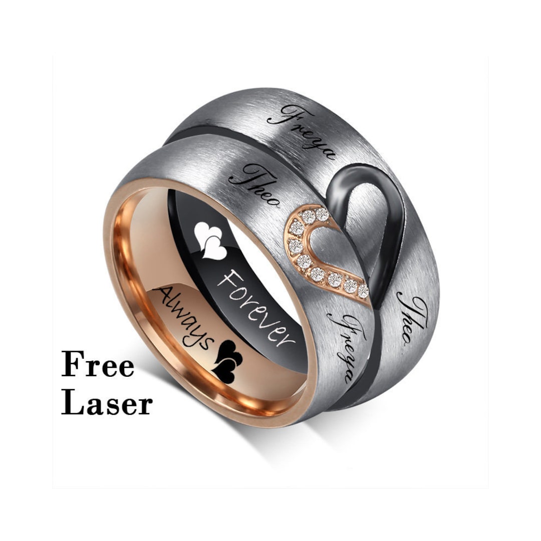 Promise Ring for Couples, Couples Rings - Etsy