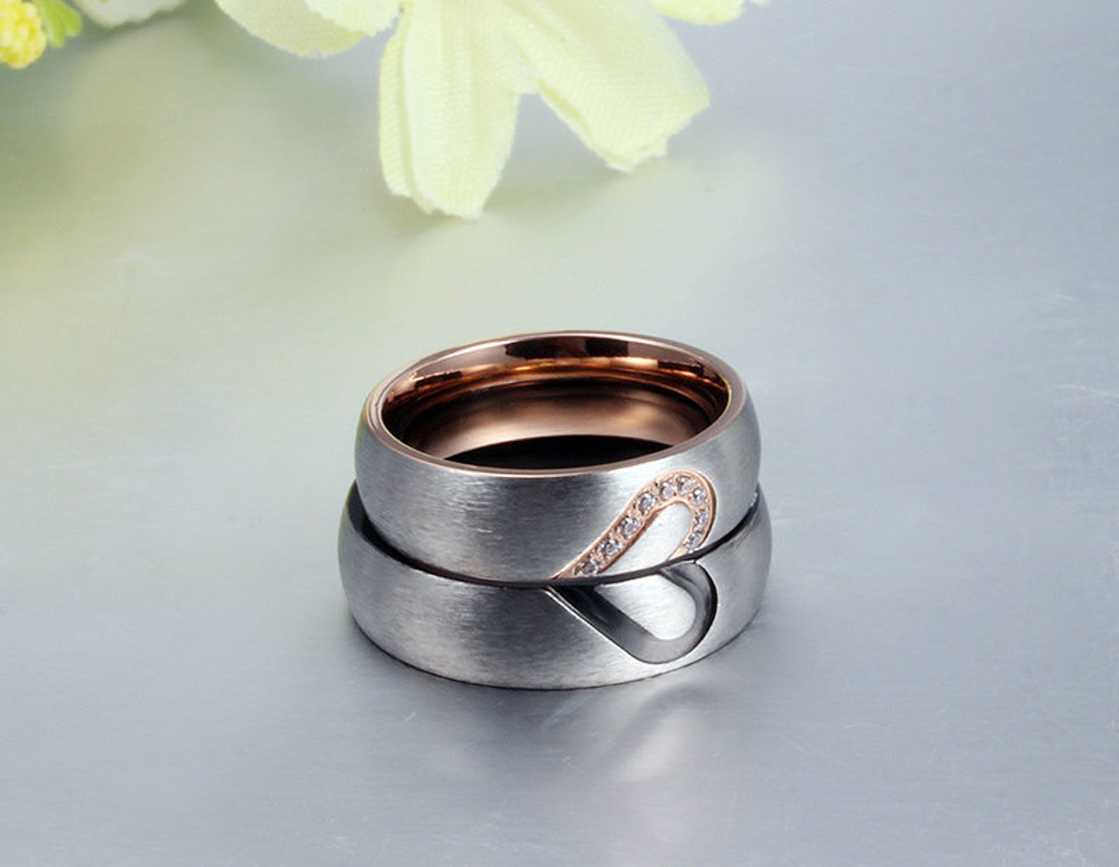 Promise Ring for Couples Couples Rings - Etsy