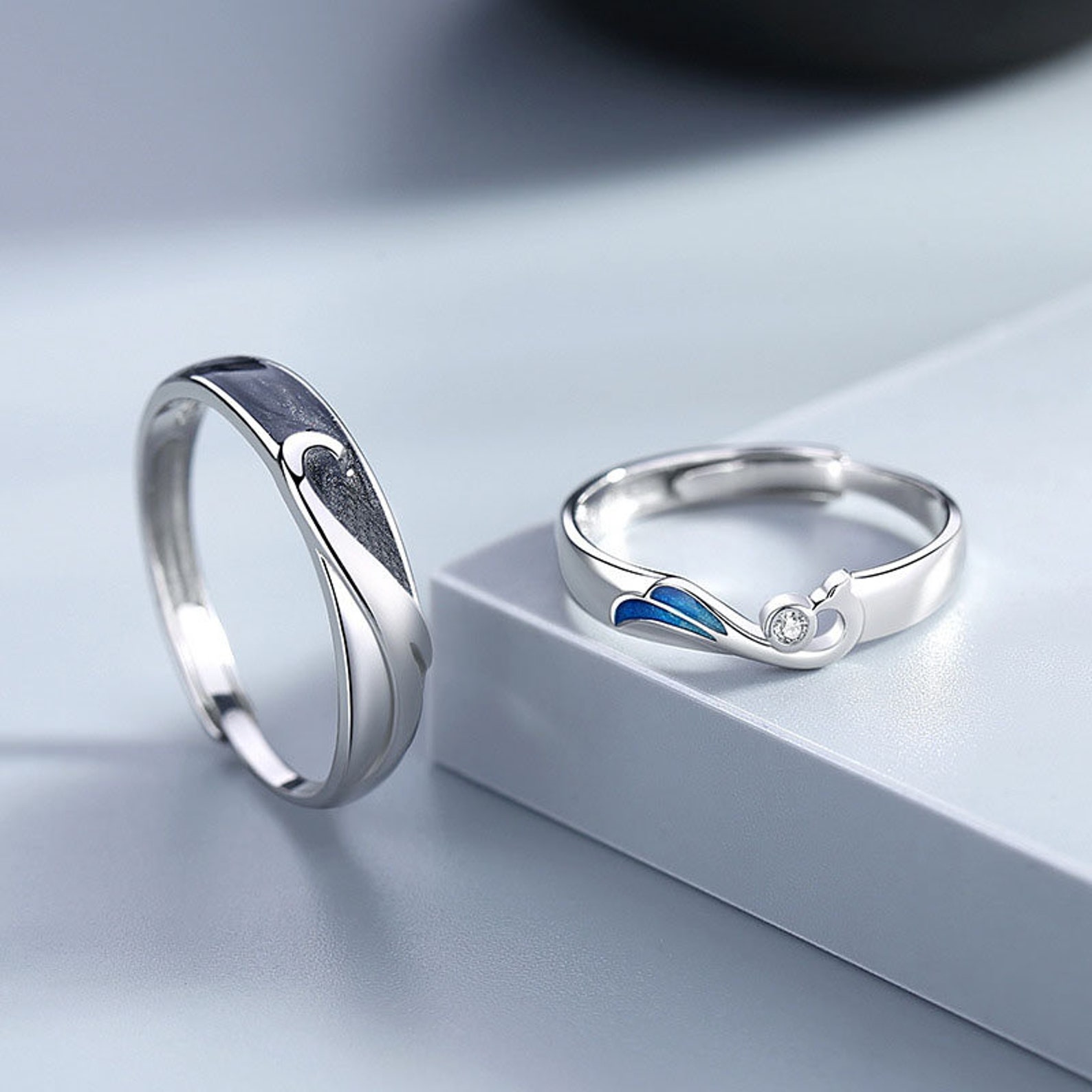 Promise Rings for Couples Matching Couple Rings Couple Rings - Etsy