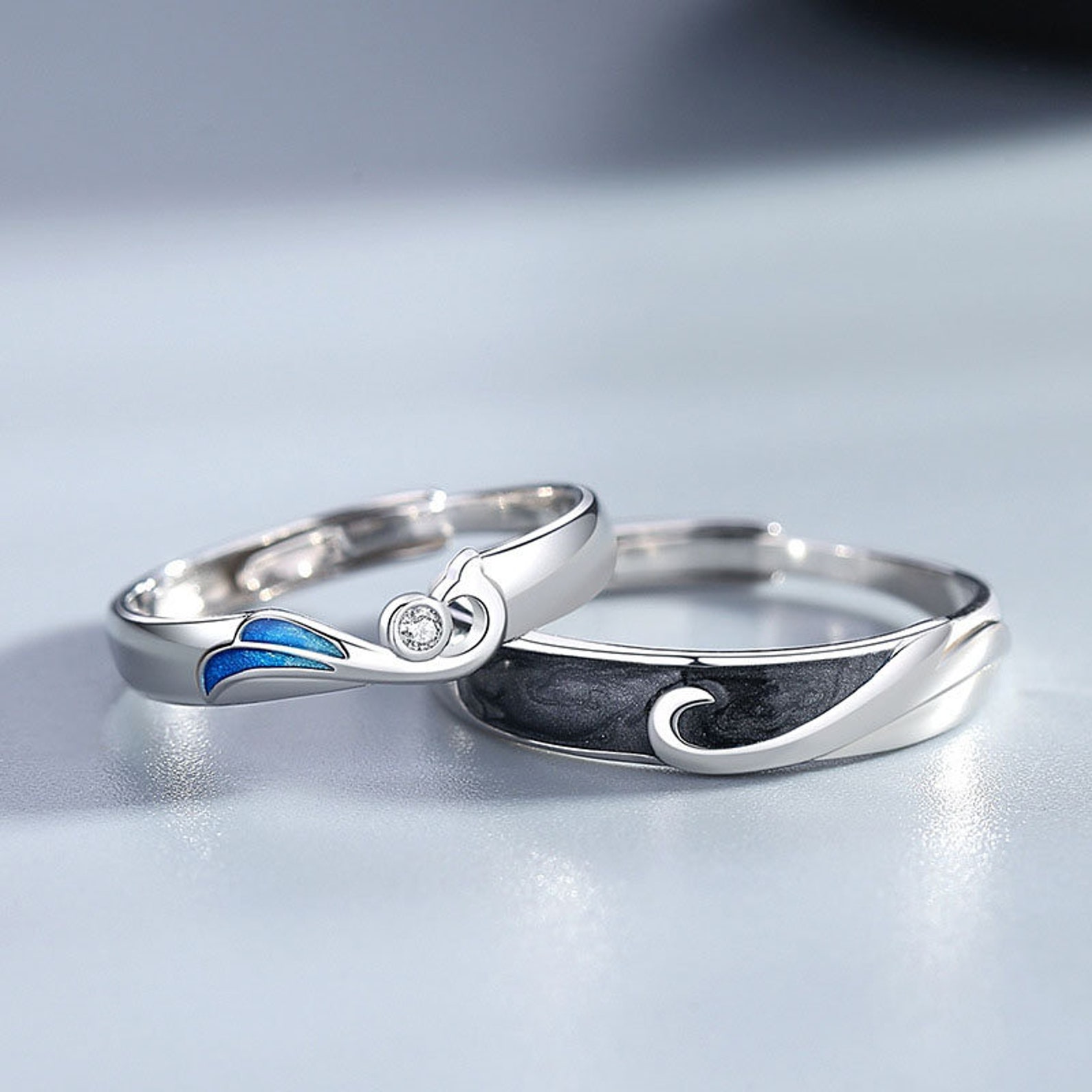 Promise Rings for Couples Matching Couple Rings Couple Rings - Etsy