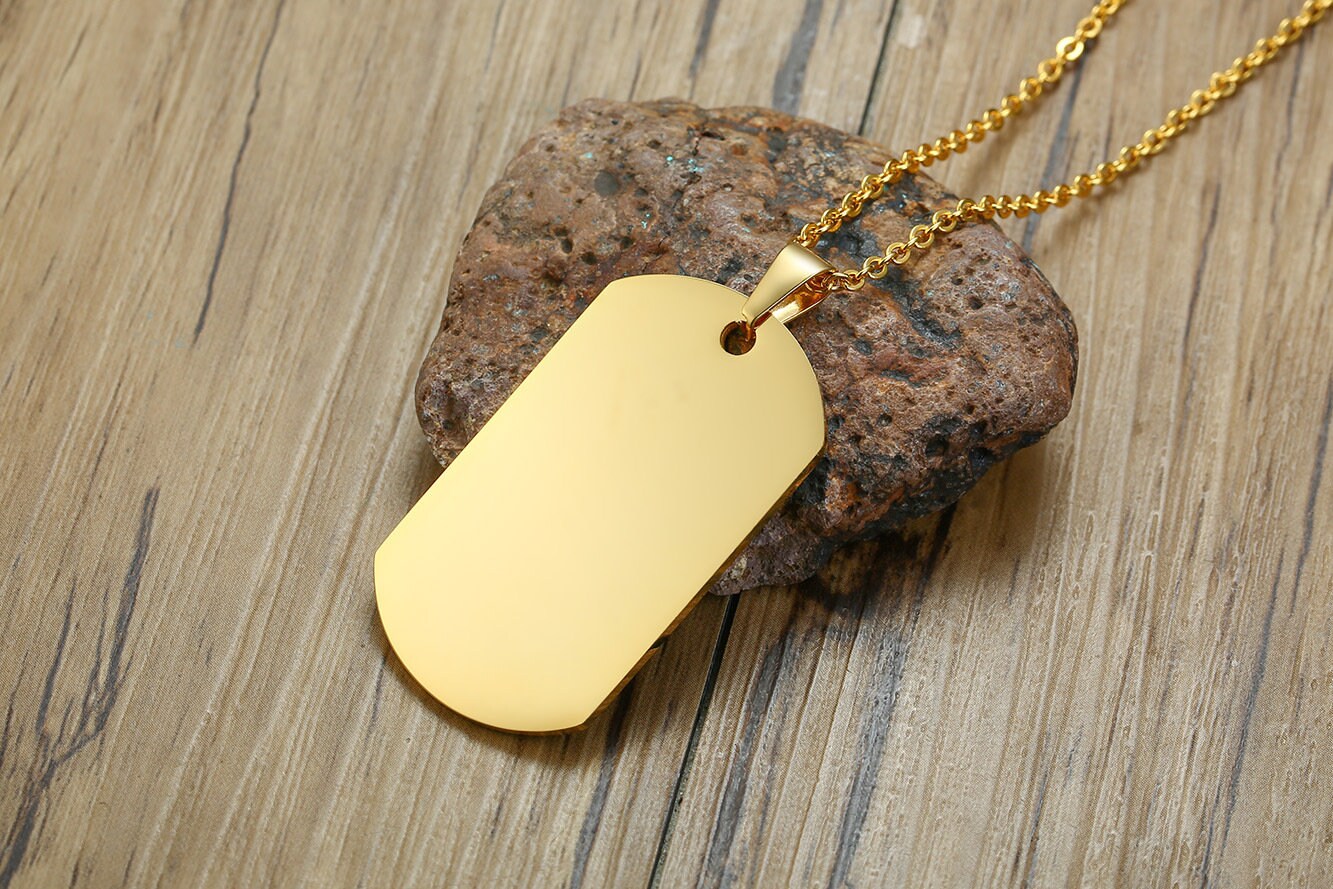 Customized engraved Dog tag for man military tag | Etsy