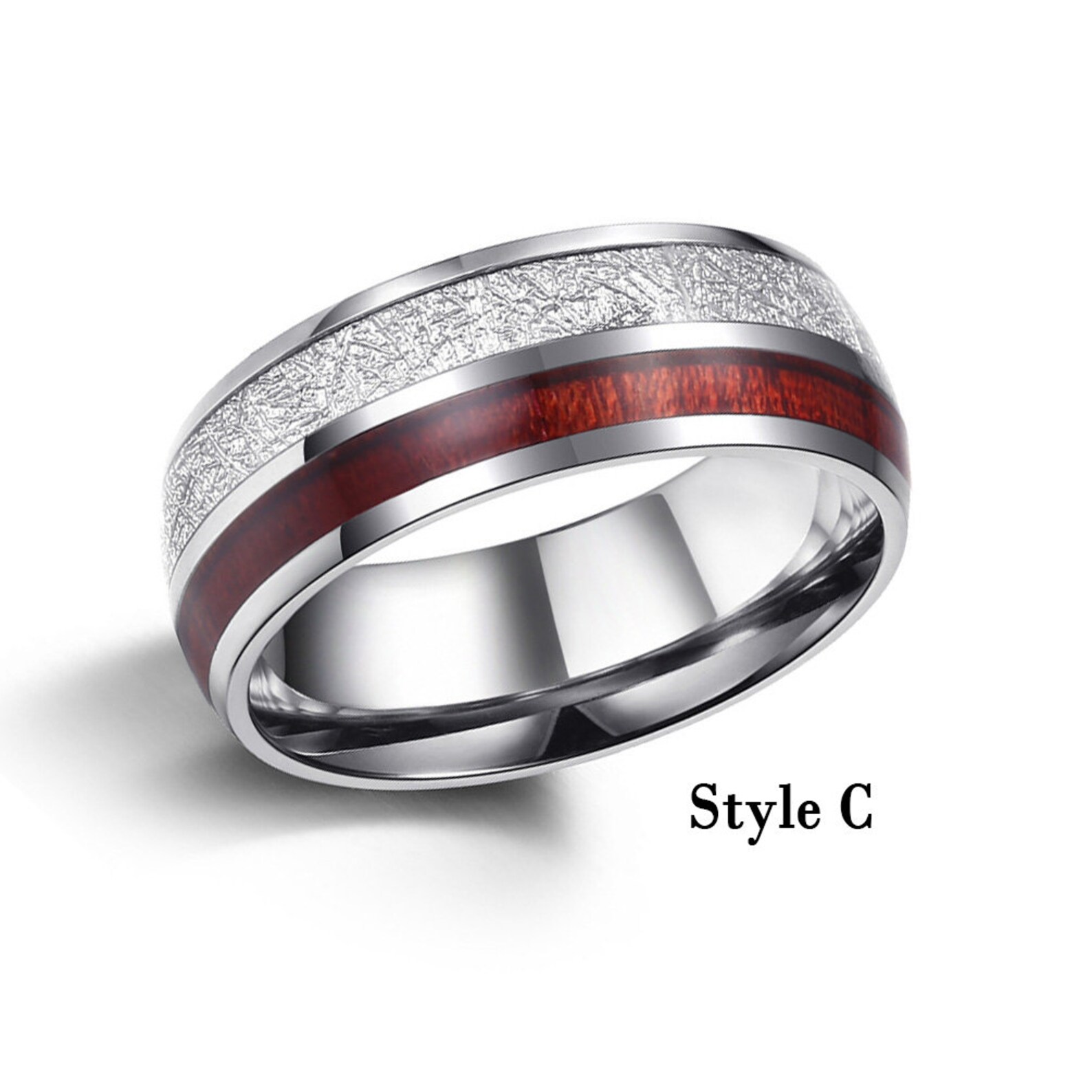Meteorite Patten Carbon Fiber Ring - Etsy