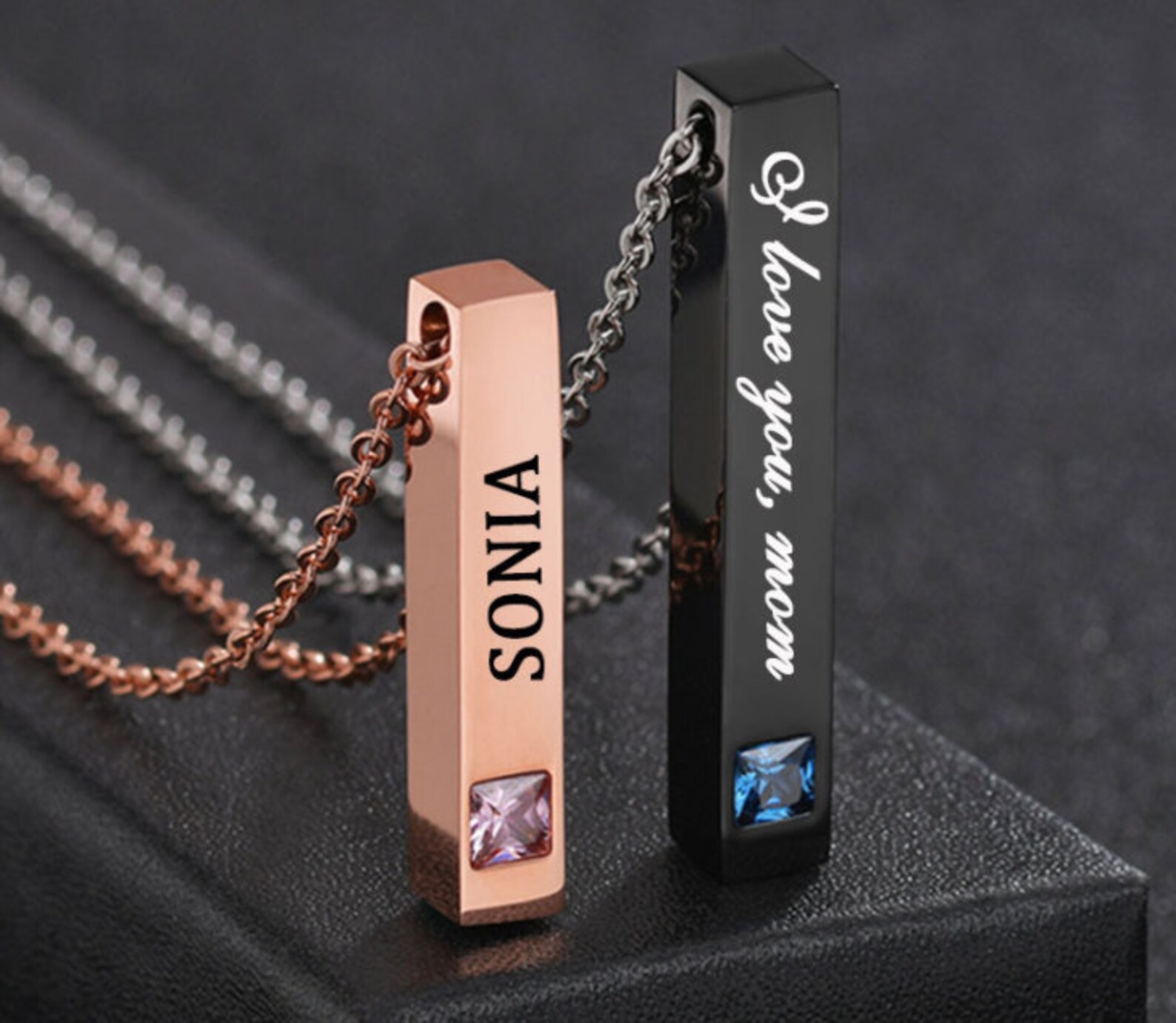 Couples Necklace Set Couple Necklacesmatching Necklaces | Etsy