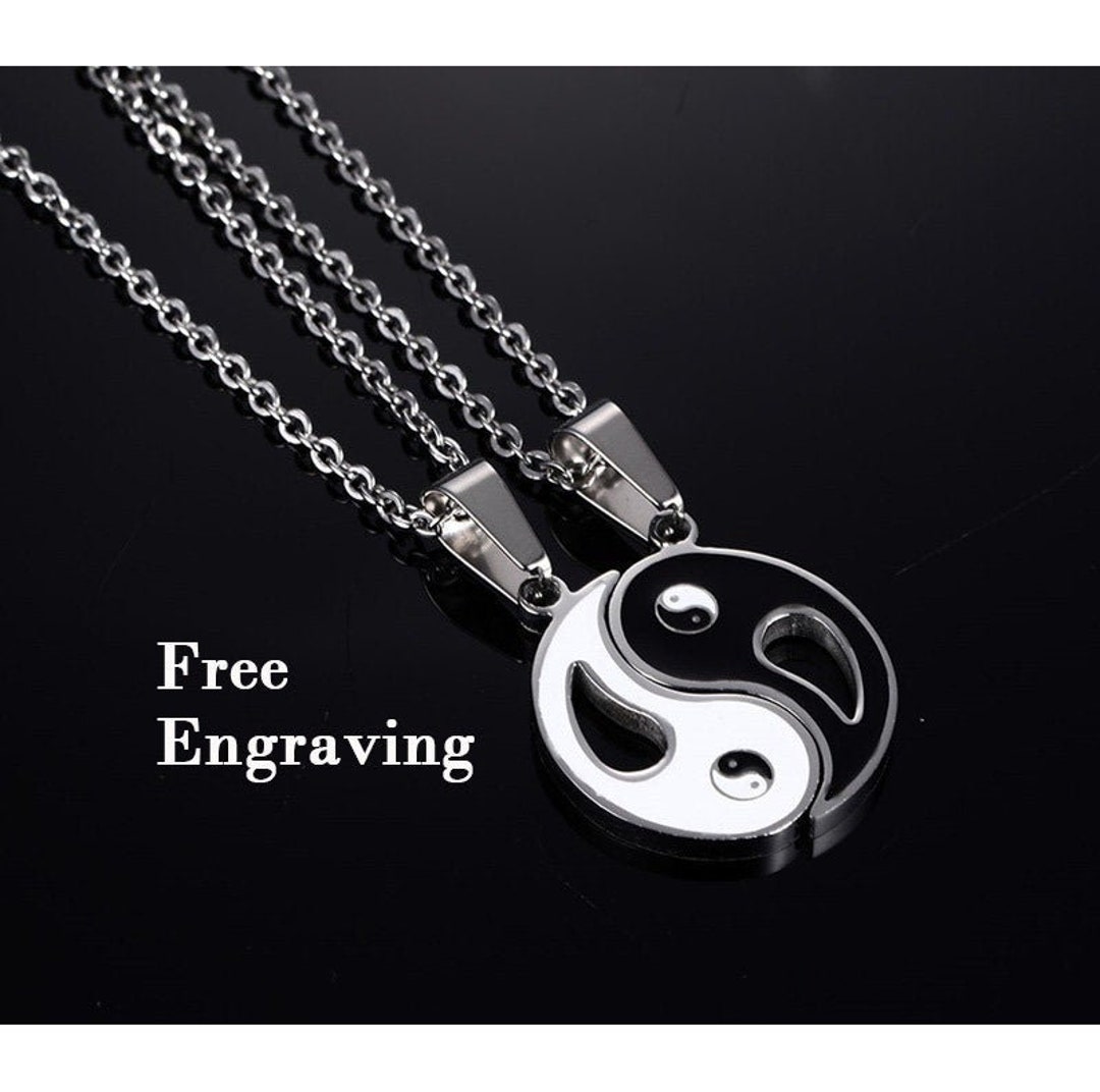 Necklaces Best Friend Connect,couples Yin and Yang Necklaces - Etsy