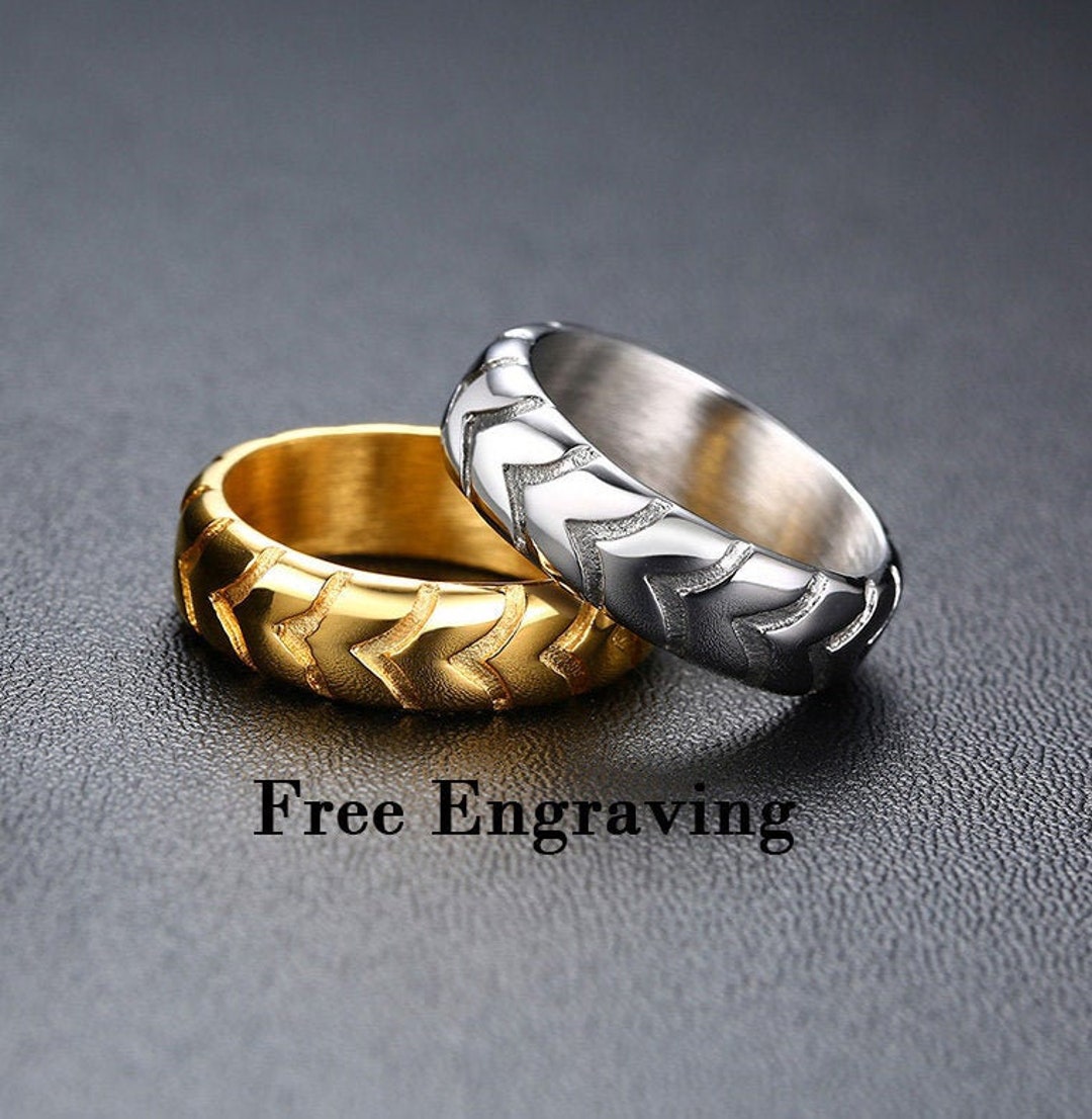 6mm Stainless Steel Tyre Ringmen Promise Rings Promise Ring - Etsy