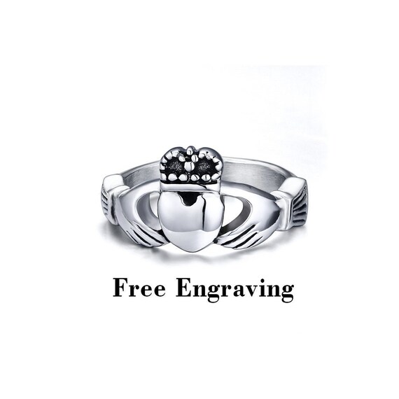 Irish Cladda Ringcladdagh Ring Wedding Ring Woman | Etsy