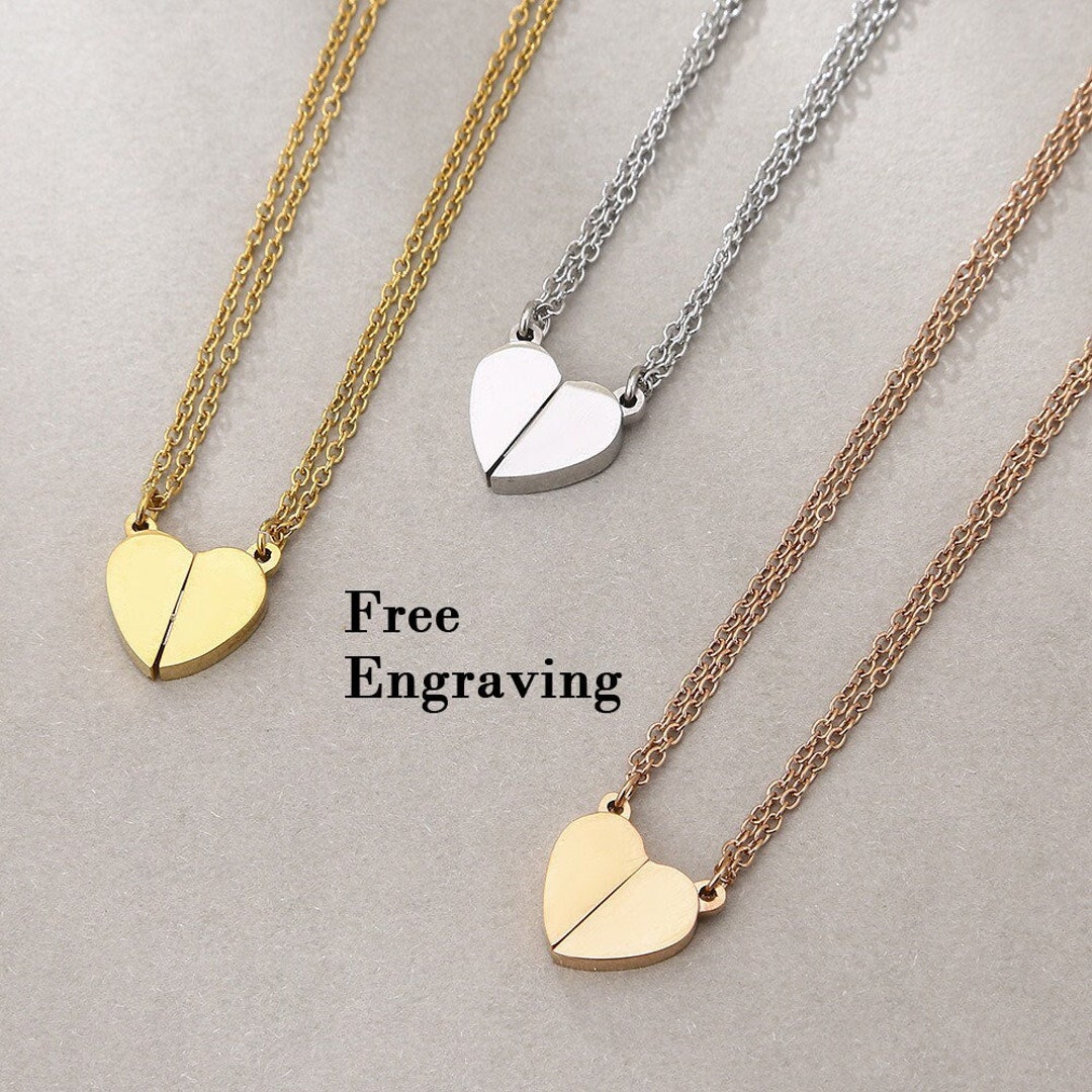 Magnetic Matching Necklaces for Sisters, Best Friend Necklace for 2 ...