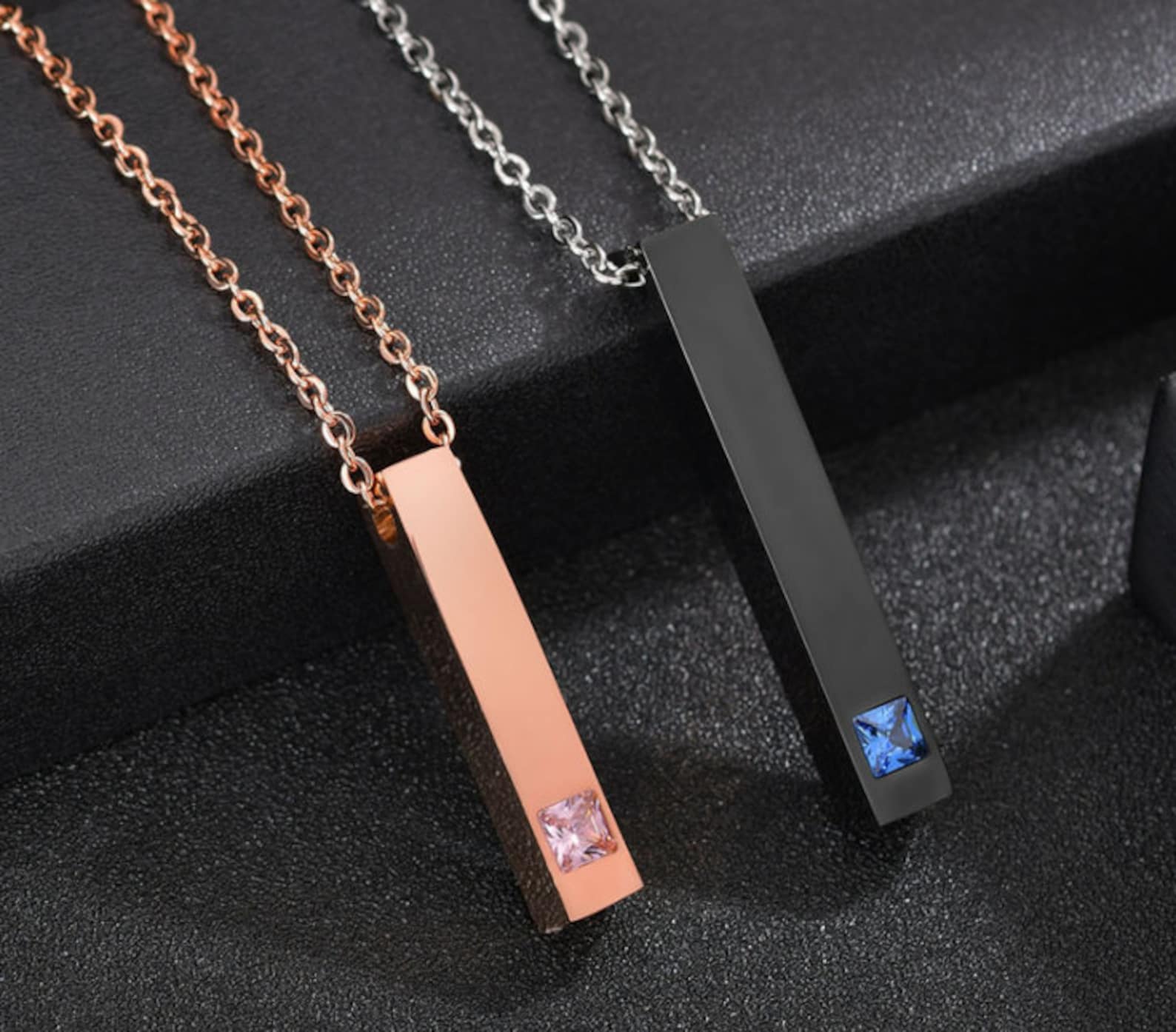 Couples Necklace Set Couple Necklacesmatching Necklaces | Etsy