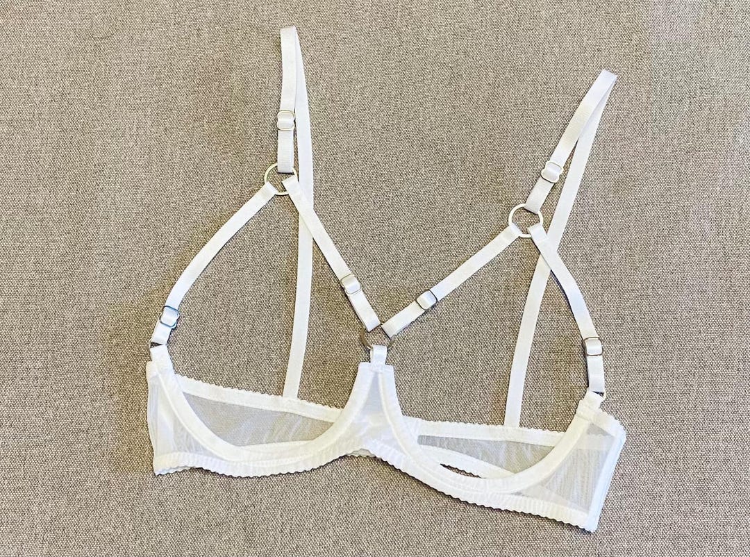 Open Cupless Bra for Big and Small Breast, Shelf Bra Open Half Cup Bra ...