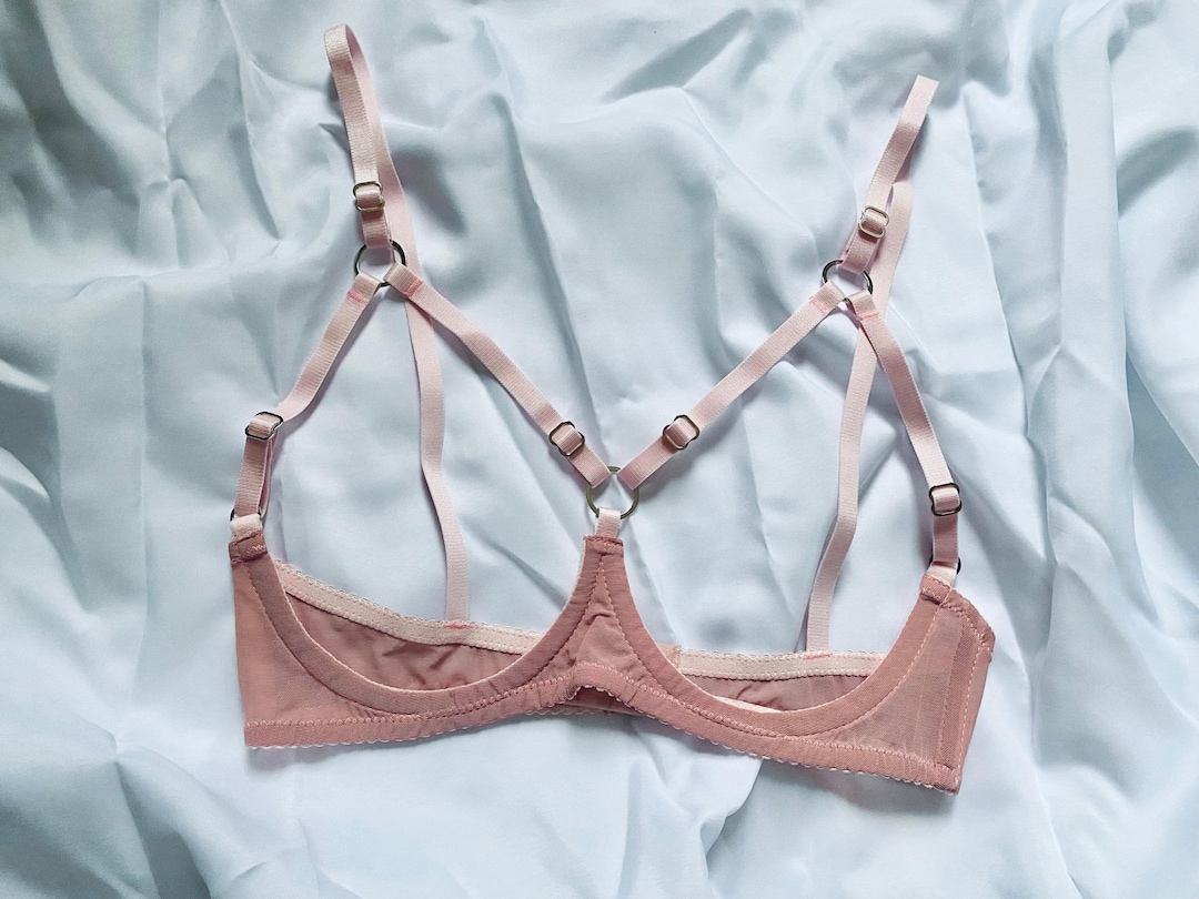 Open Cupless Bra for Big and Small Breast, Shelf Bra Open Half Cup Bra ...
