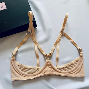 Open Cupless Bra for Big and Small Breast, Shelf Bra Open Half Cup Bra ...