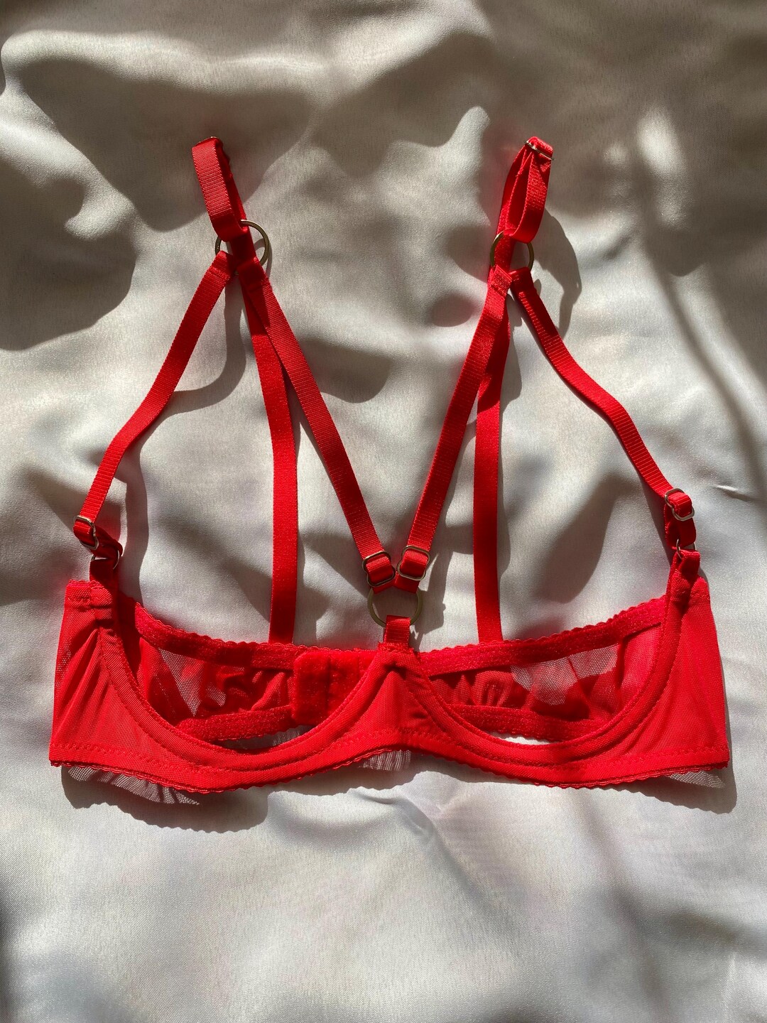 Open Cupless Bra for Big and Small Breast, Shelf Bra Open Half Cup Bra ...