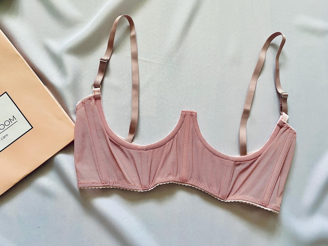 Open Cupless Bra for Big and Small Breast, Shelf Bra Open Half Cup Bra ...