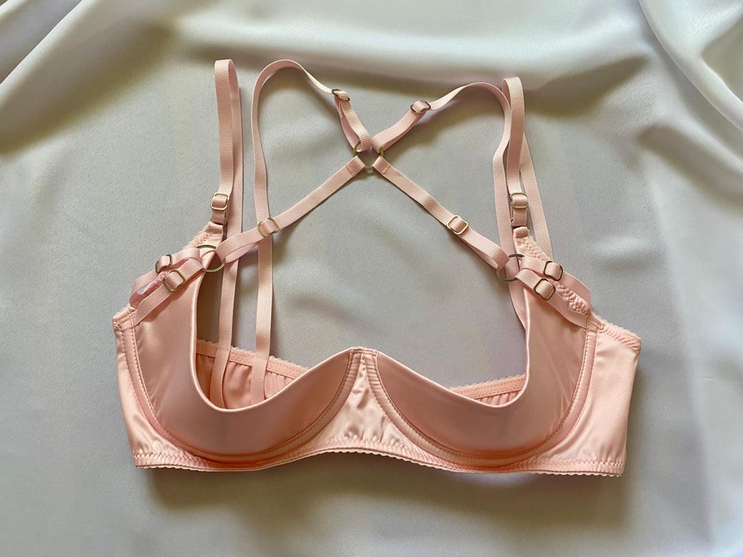 Open Cupless Bra for Big and Small Breast, Shelf Bra Open Half Cup Bra With Support, Open ...