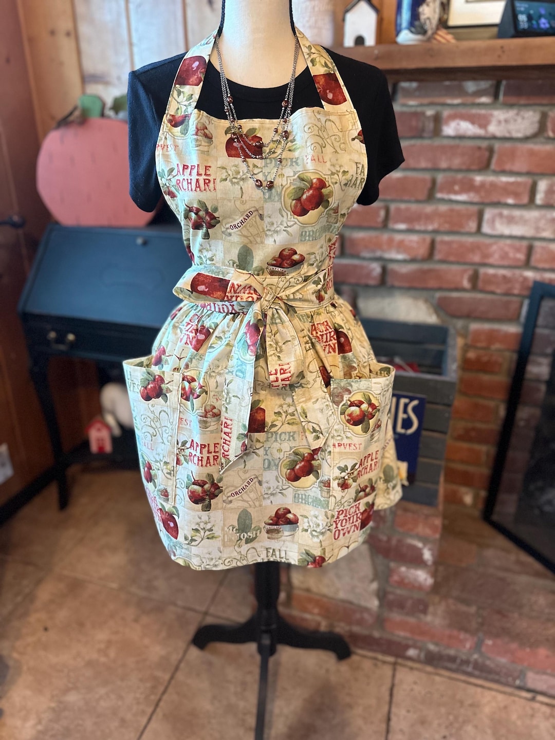 Adorable Full Apron of Pick Your Own Apples, Season Apron, Baking Apron ...