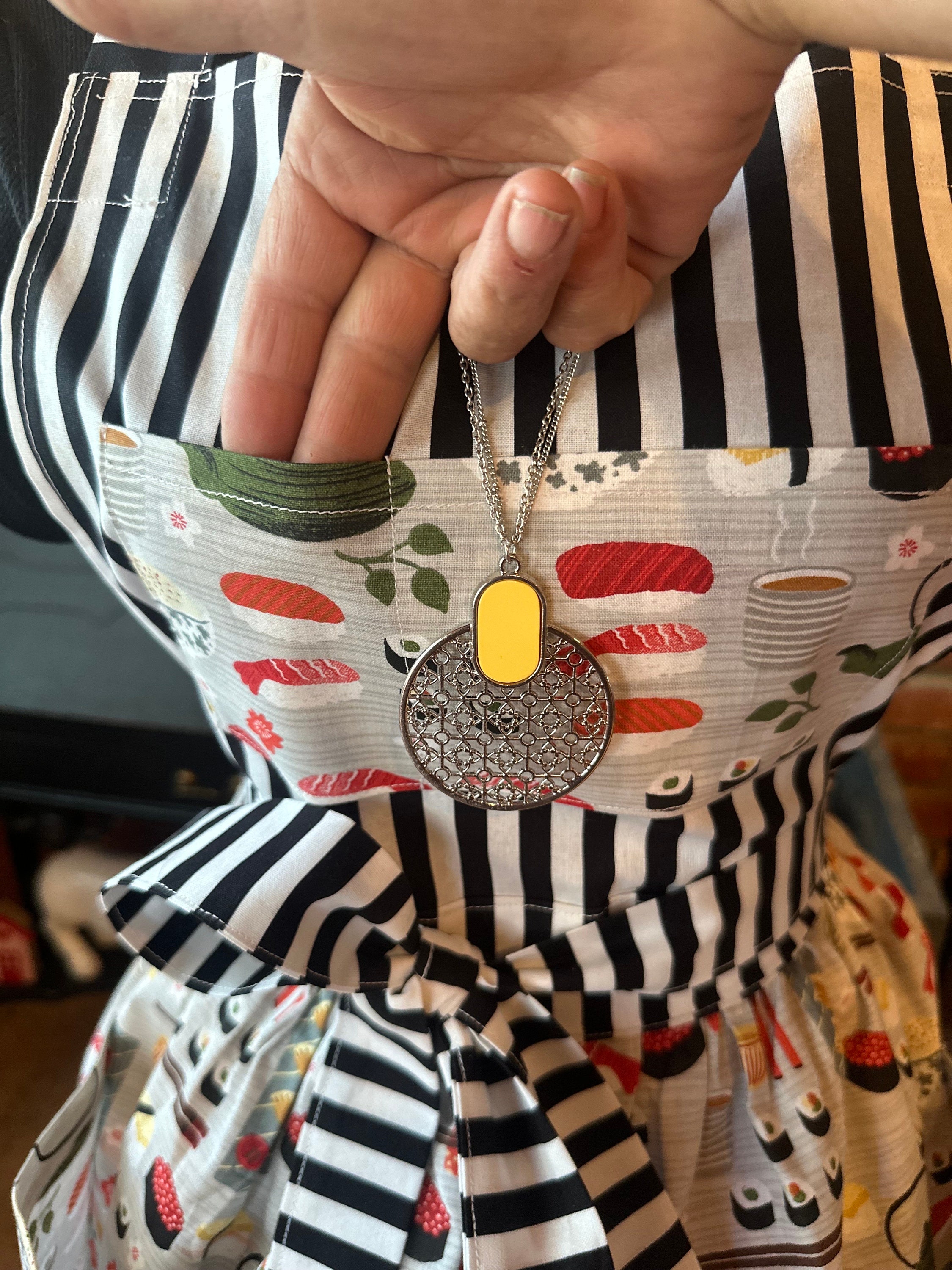 Sushi Print Apron, Full Coverage, Chef Apron With Pockets - Etsy
