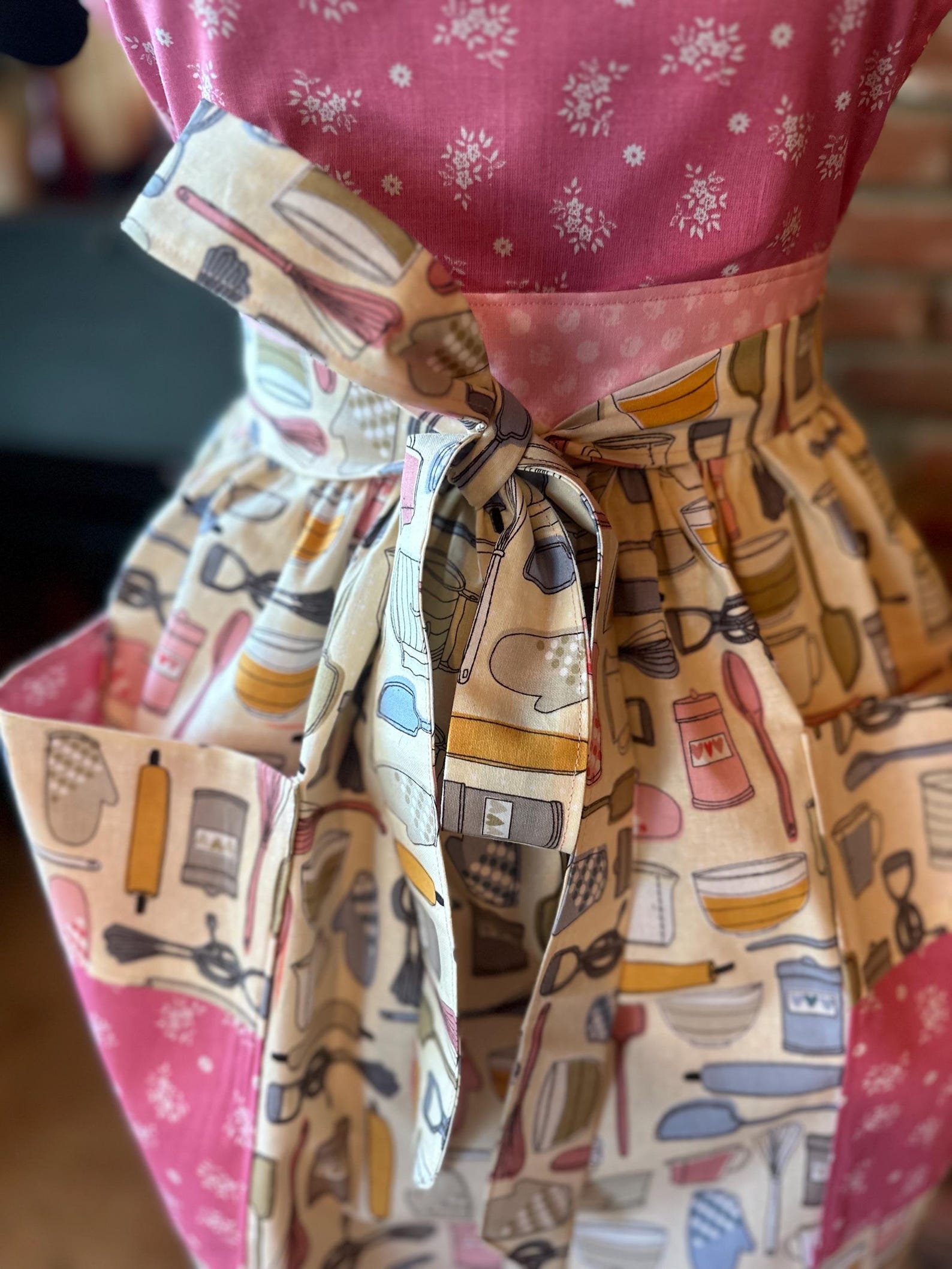 Charming Full Apron of Colorful Baking Accessories, Bakers Delight ...