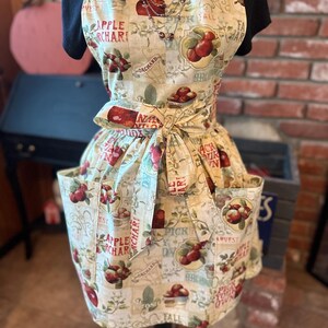 Adorable Full Apron of Pick Your Own Apples, Season Apron, Baking Apron ...