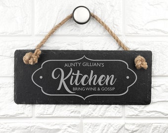 Slate Hanging Sign - Etsy UK