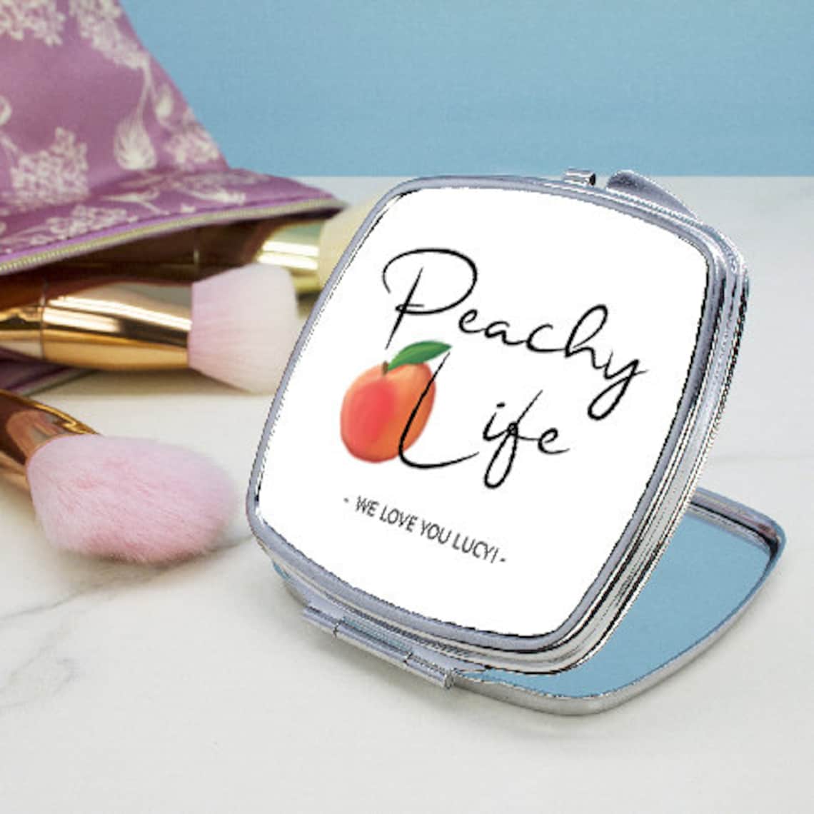 Personalised peachy Life Motivational Compact - Etsy