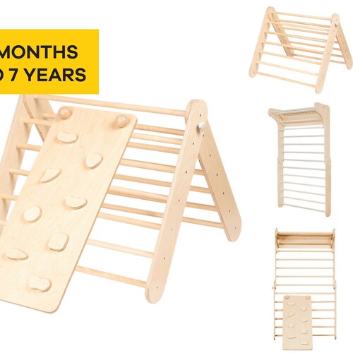 Climbing Triangle and Climber Wall 2in1 Montessori Climber - Etsy Australia
