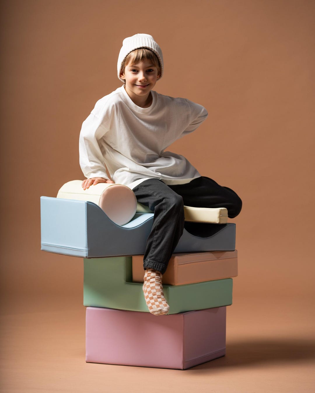 Soft Play Blocks, Soft Play Foam Climbing Blocks, Beige Climbing Blocks ...