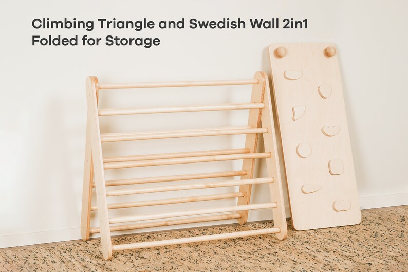 Triangle Climber and Climbing Wall 2in1 Set Climbing Set - Etsy