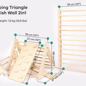 Triangle, Climbing Triangle, Triangle Set, Montessori Climber, Climbing ...
