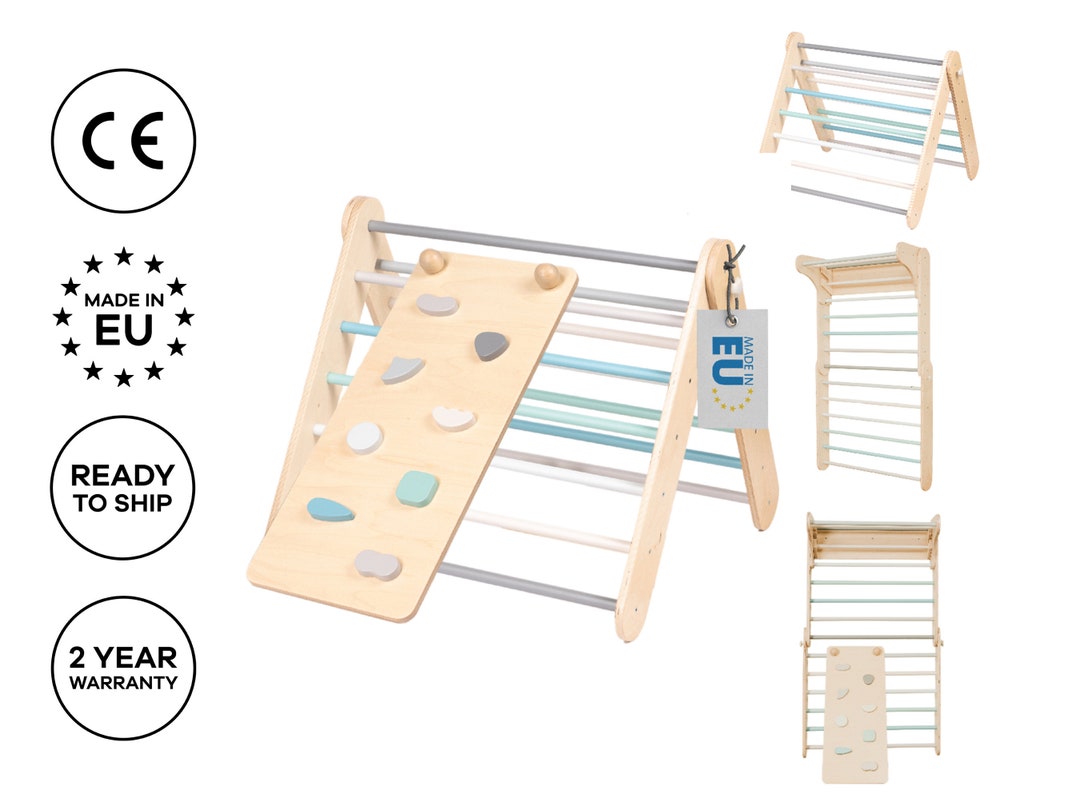 Climbing Triangle, Climber Wall, Wood Toy, Climb Triangle, Montessori ...