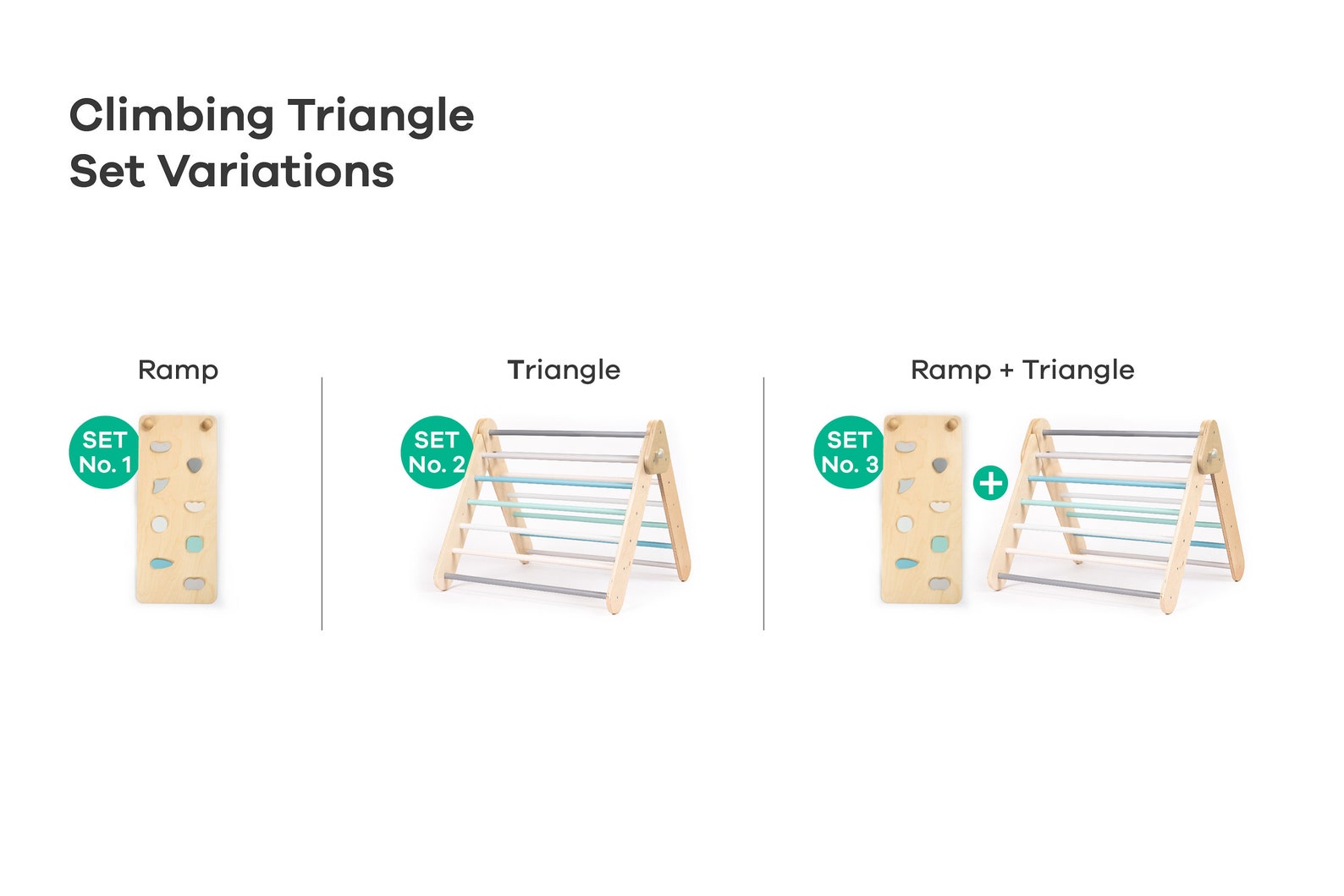 Wood Gym Triangle Kids Climbing Ladder Wooden Step Triangle | Etsy